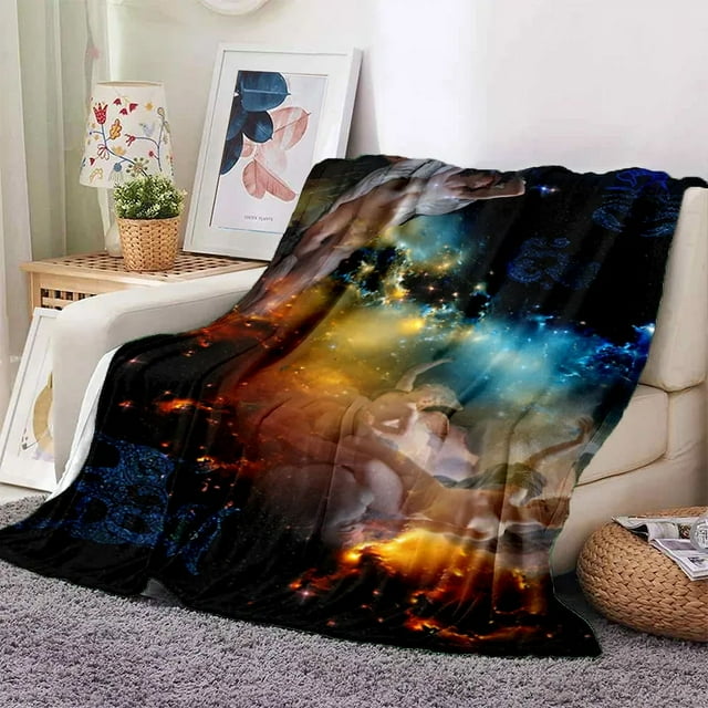 Body HD Soft Plush Bed Throwing Cartoon Picnic Thin Blankets Modern ...