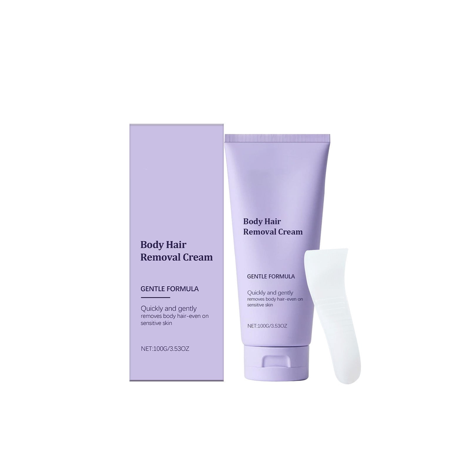 Body Hair Removal Cream with Spatula Applicator, Gentle Formula, Safe ...