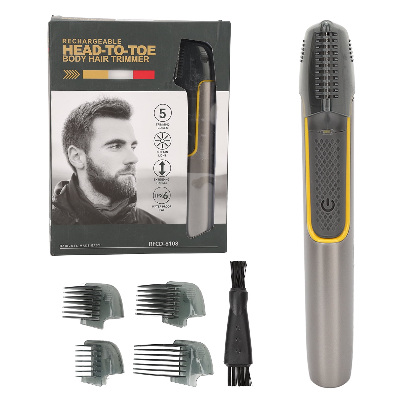 Body Hair Trimmer Electric Body Groomer Battery Powered Hair Cutting ...