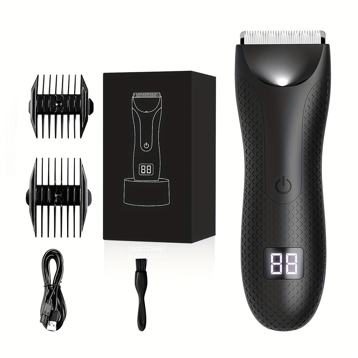Body Hair Trimmer For Men, Electric Groin Hair Trimmer, Rechargeable ...