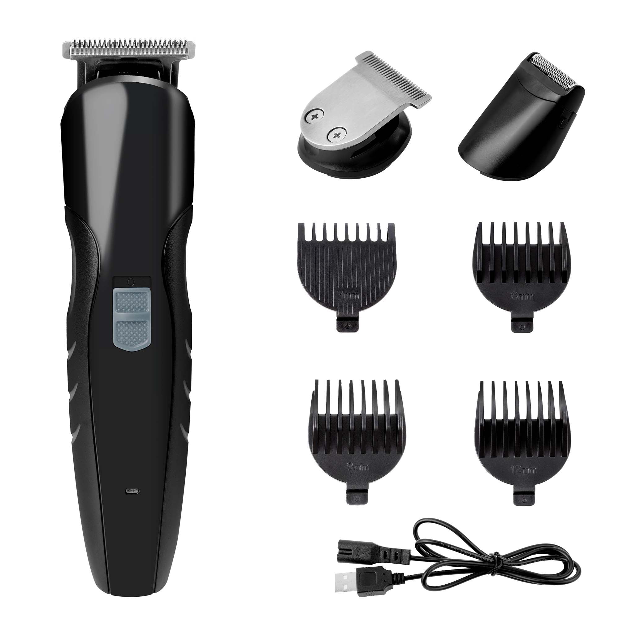 Body Hair Trimmer for Men,Cordless Electric Grooming Hair Clipper Beard ...