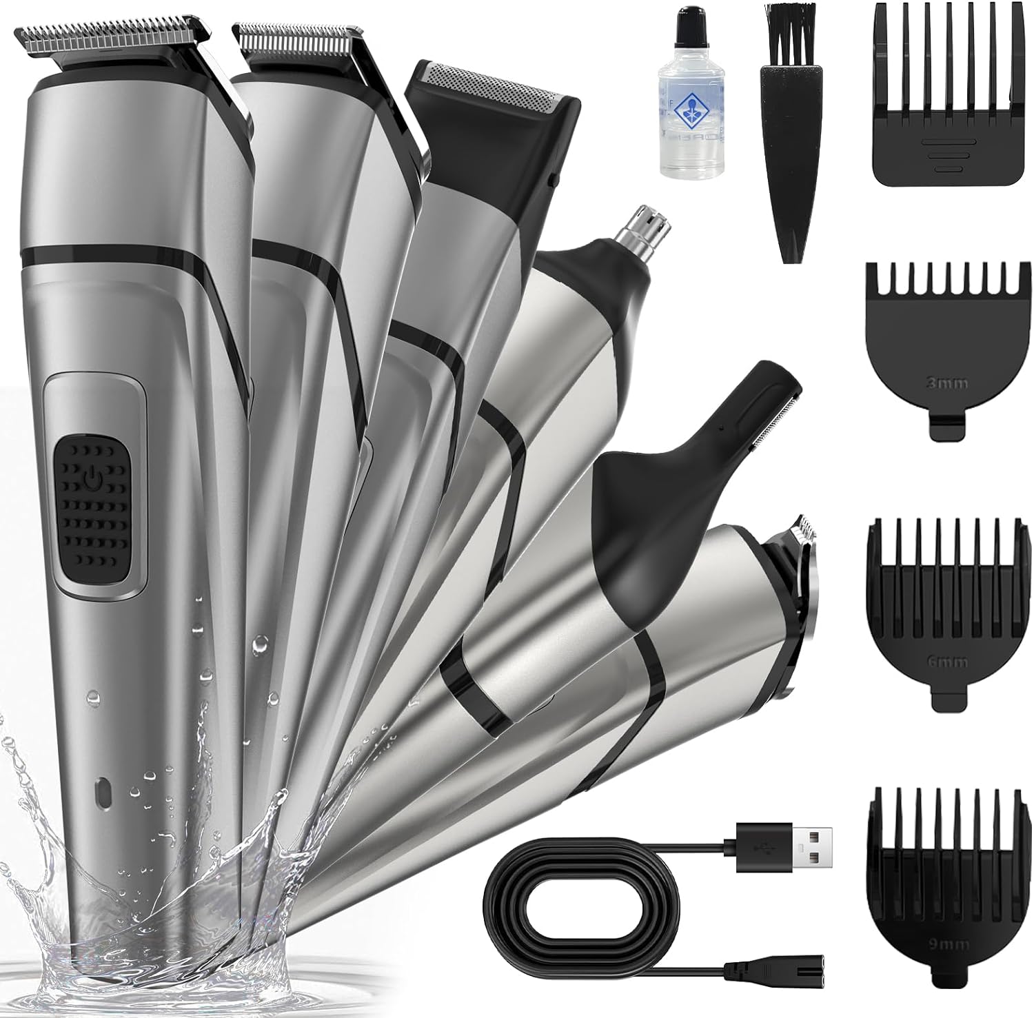 Body Hair Trimmer for Men Electric Groin Hair Trimmer Cordless Beard ...