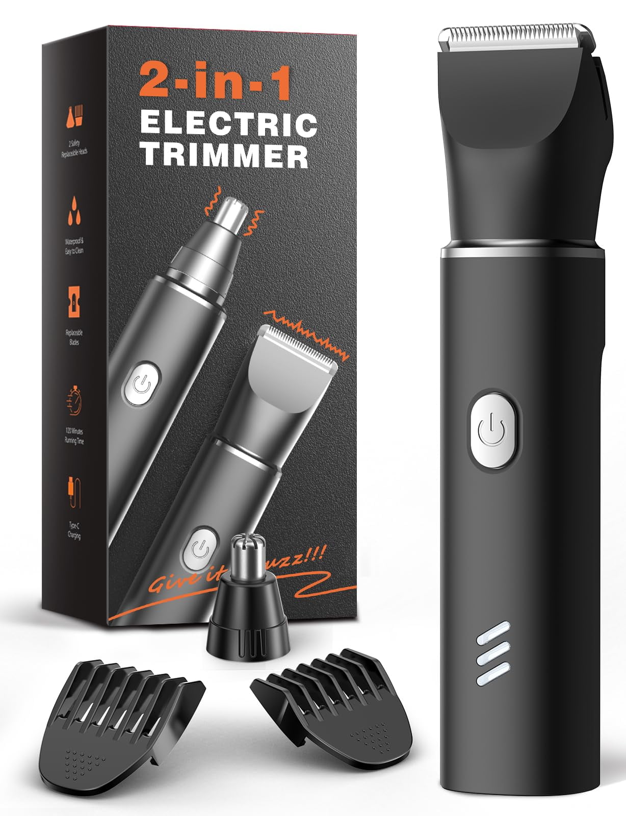 Body Hair Trimmer for Men, Manscape Electric Razor, Versatile Hair ...