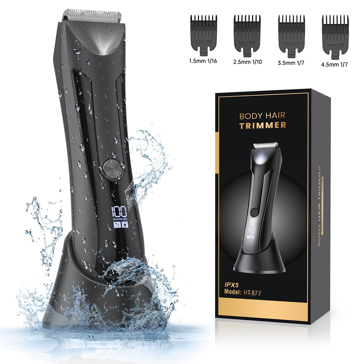 Body Hair Trimmer for Men Women, Electric Groin Bikini Ball Shaver ...