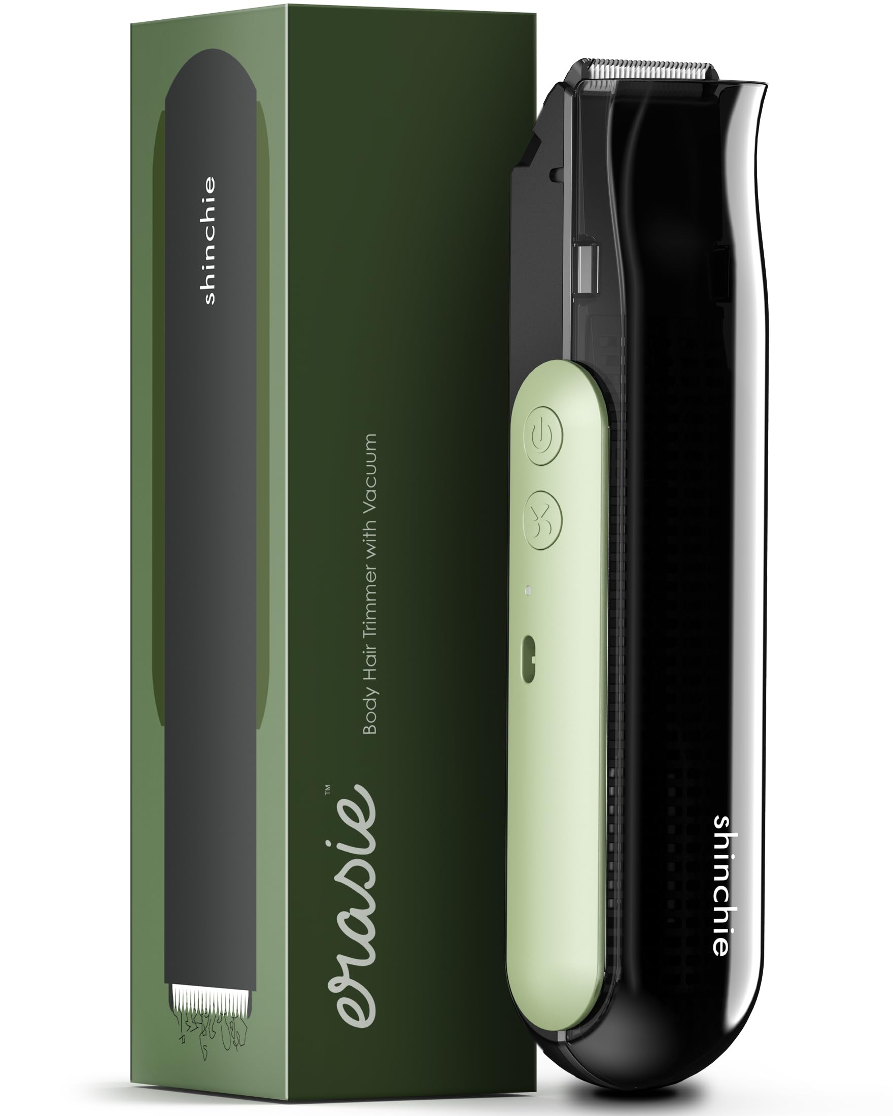 Body Hair Trimmer with Vacuum for Men and Women - No Nick, No Cut, No ...