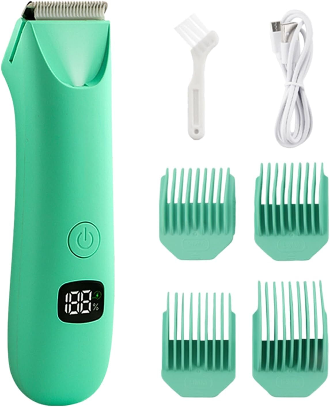 Body Hair Trimmer for Men - Electric Razor with Digital Display,5.5x1 ...