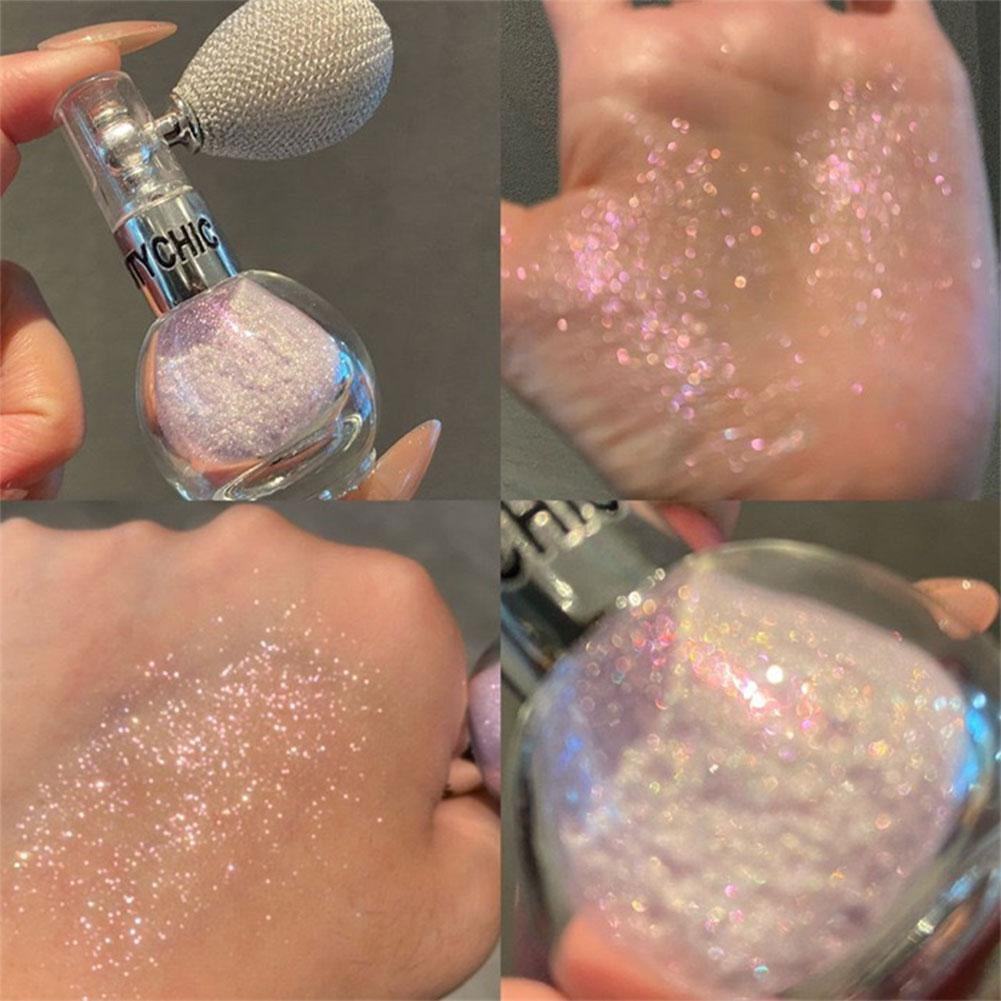 Body Highlighter Spray Dust Bridal Makeup Collarbone Glitter Highlight ...