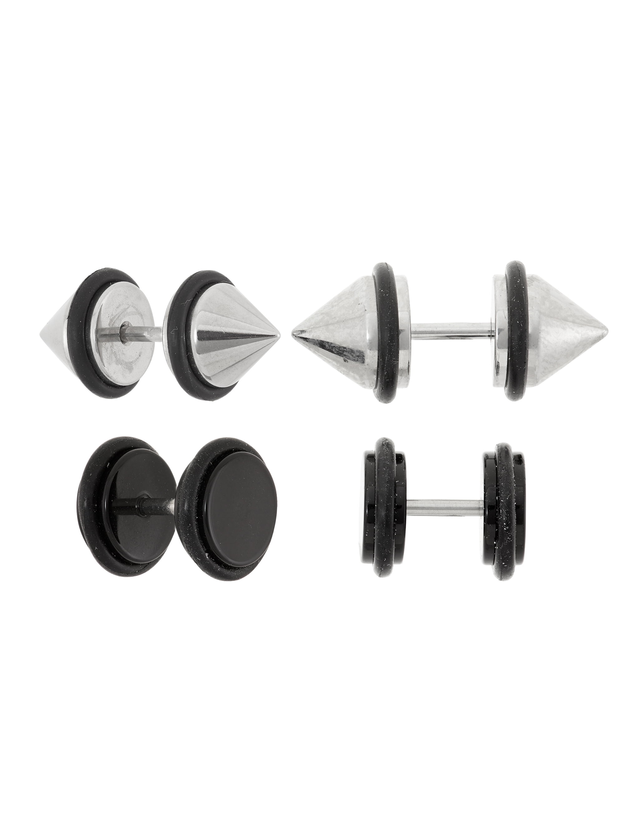 Body Jewelry 2-Piece Fake Spike Plug Set - Walmart.com