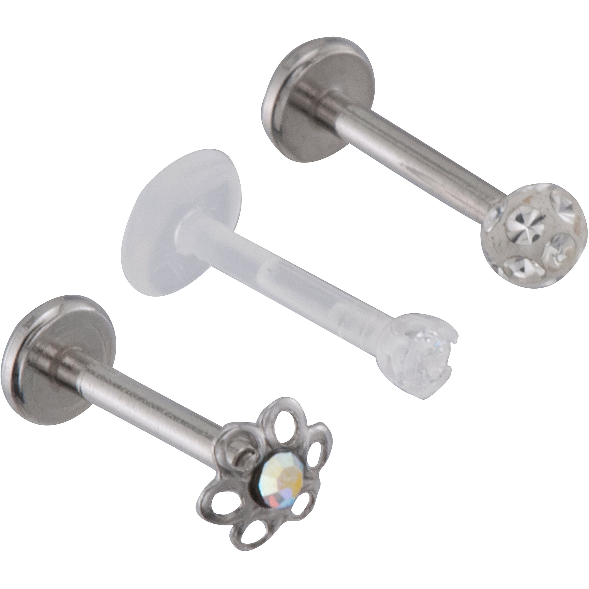 Body Jewelry Women's 16 Gauge Internally Threaded Stainless Steel ...