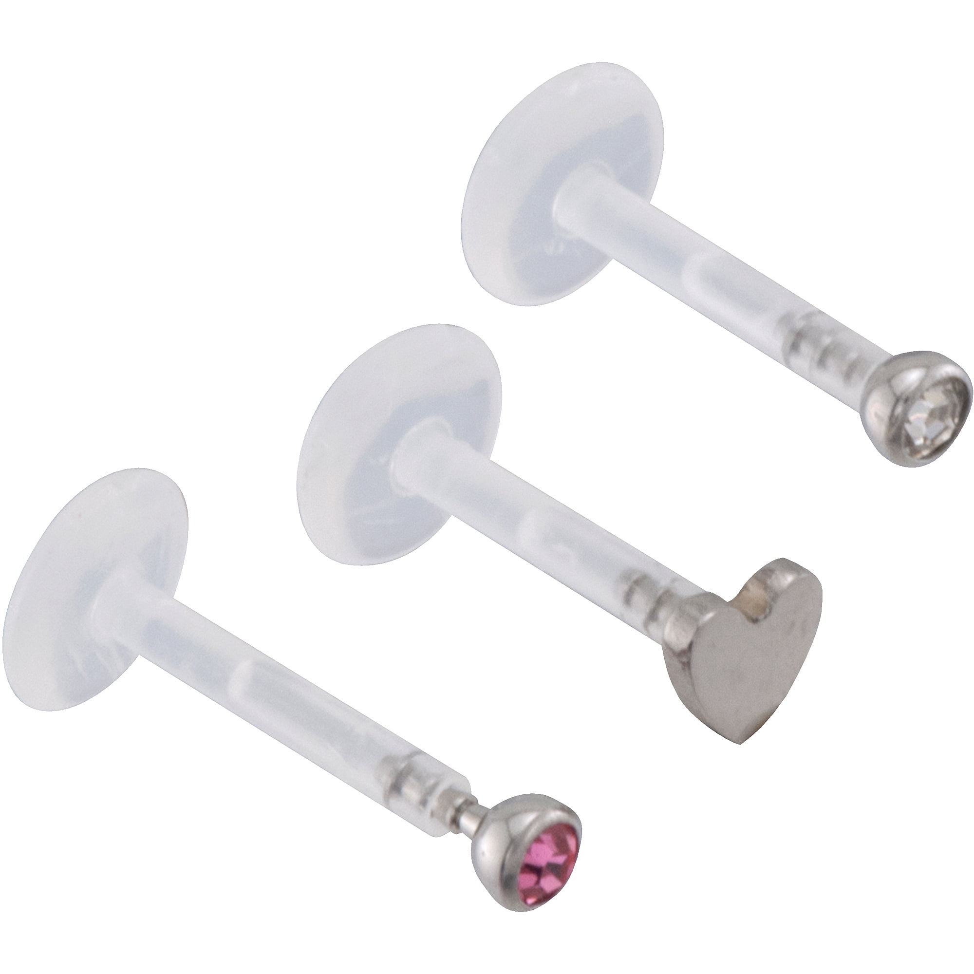 Body Jewelry Women's 16G Internally Threaded Monroe Piercing Set ...