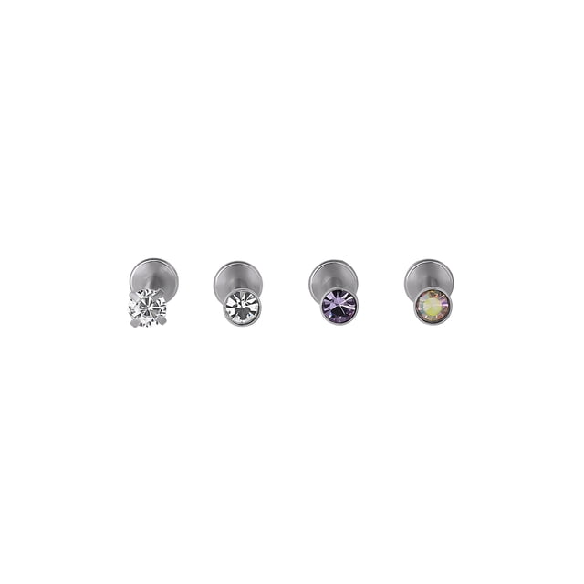 Body Jewelry Women's 16G Stainless Steel Piercing Element Cubic ...
