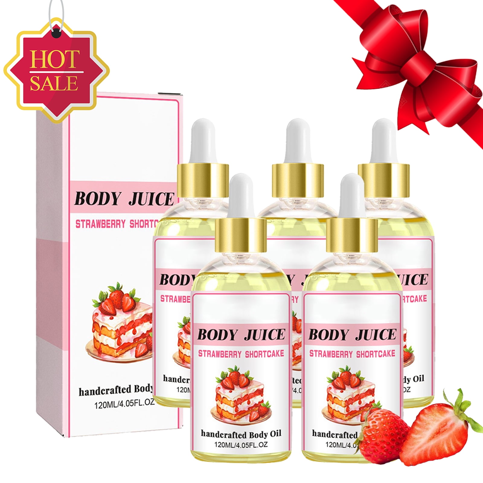 Body Juice Oil Strawberry Shortcake Heacare Strawberry Shortcake Body