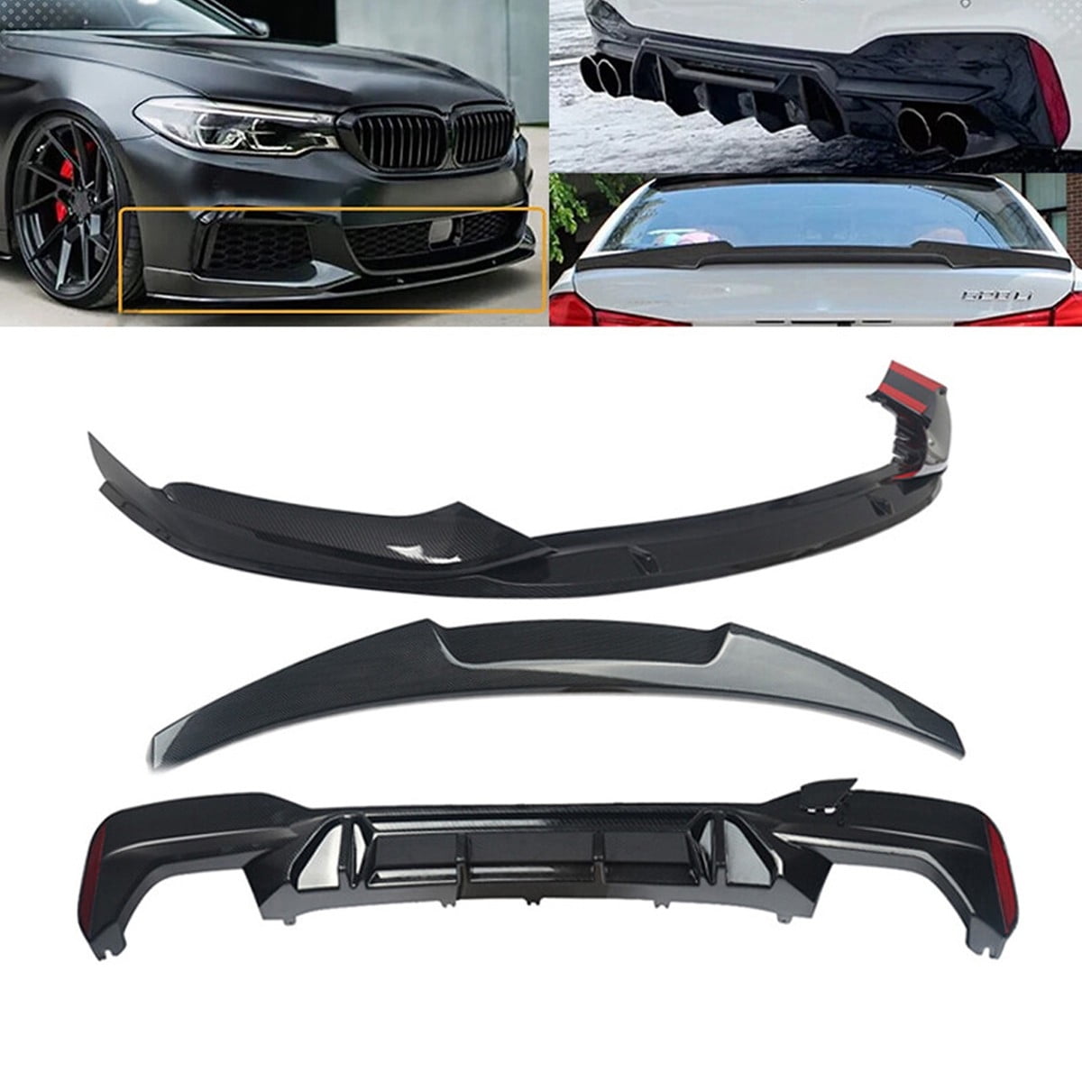 Body Kits For 2017-2020 BMW 5 Series G30 525i 530i 540i M Sport Front ...