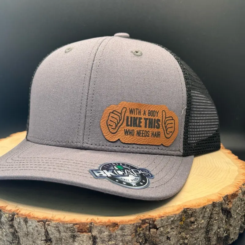 With A Body Like This Who Needs Hair Hat, Funny Adjustable Snapback ...