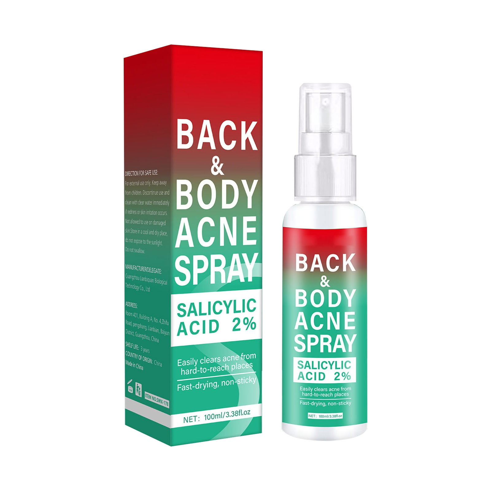 Body Lotion Winter Clearance Back Spray Body Spray Gentle Oil Control ...
