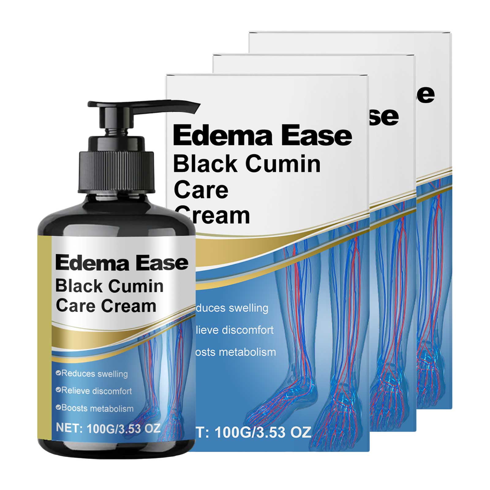 Body Massage Cream - Soothes Swelling, Promotes Circulation, for Thigh ...