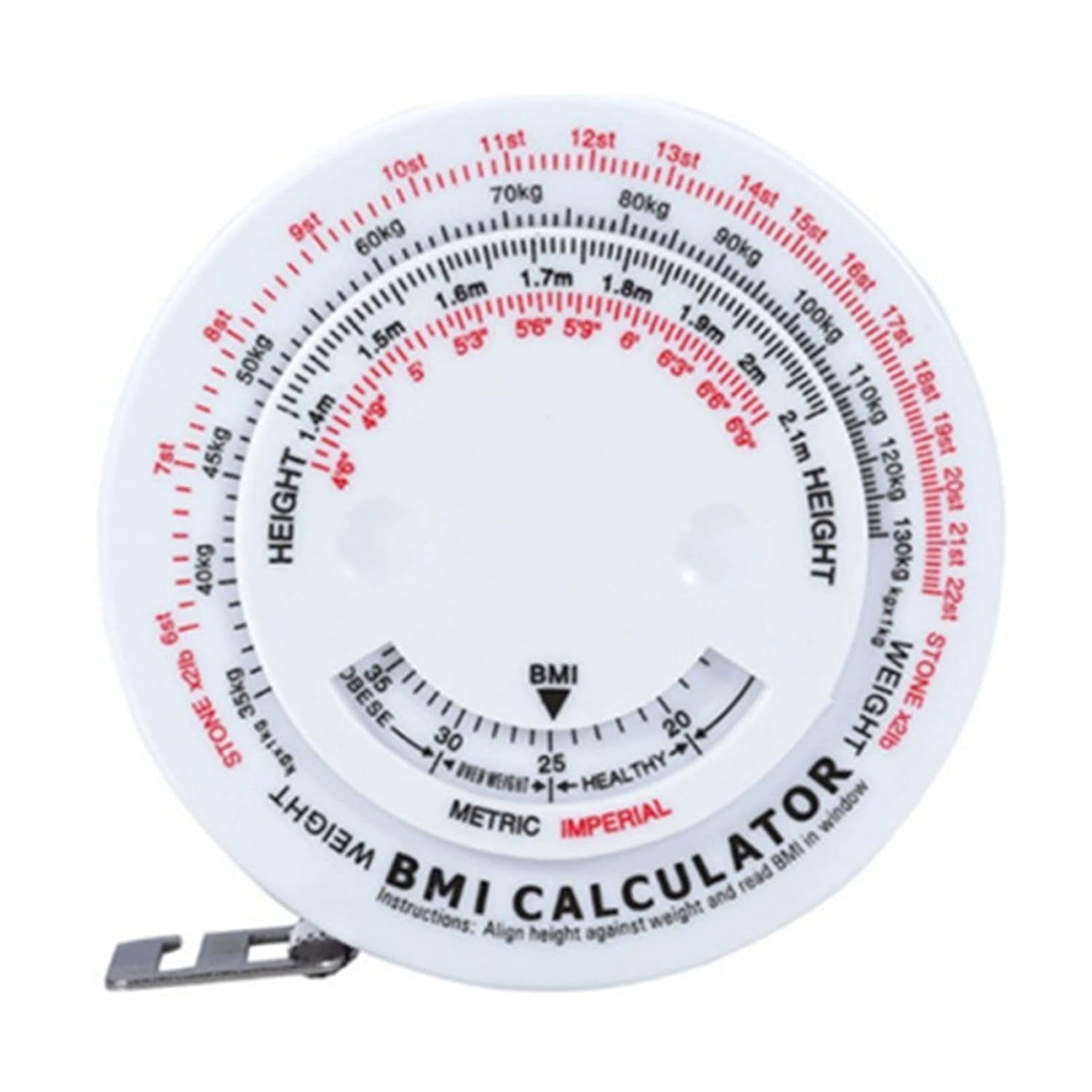 Body Measure Tape, Round 5 Feet Retractable Tape, Automatic Retractable ...