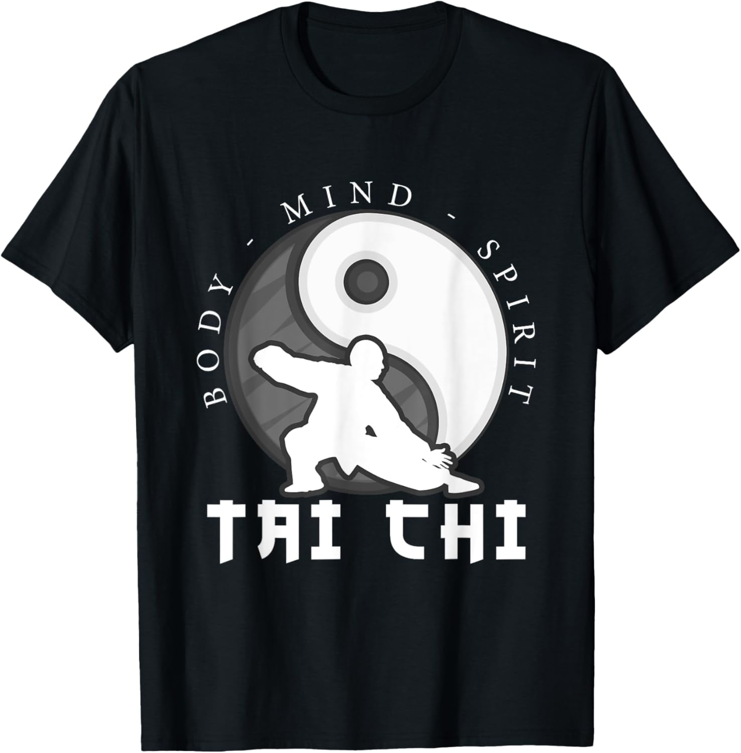 Body - Mind - Spirit - Tai Chi Chinese Meditation Tai Chi T-Shirt ...