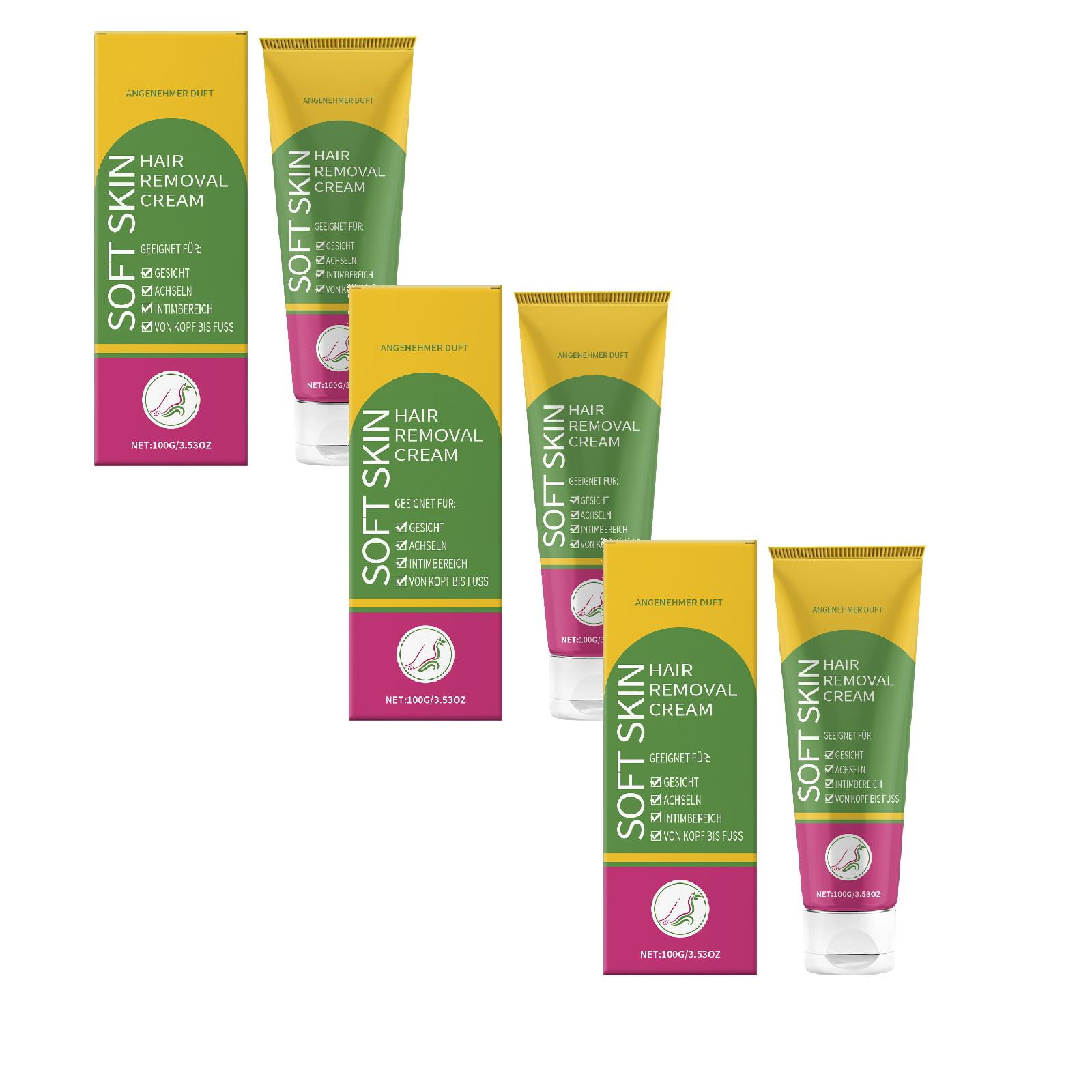 Body Natural Hair Removal Cream,3.53OZ Fast & Long Lasting for All Skin ...