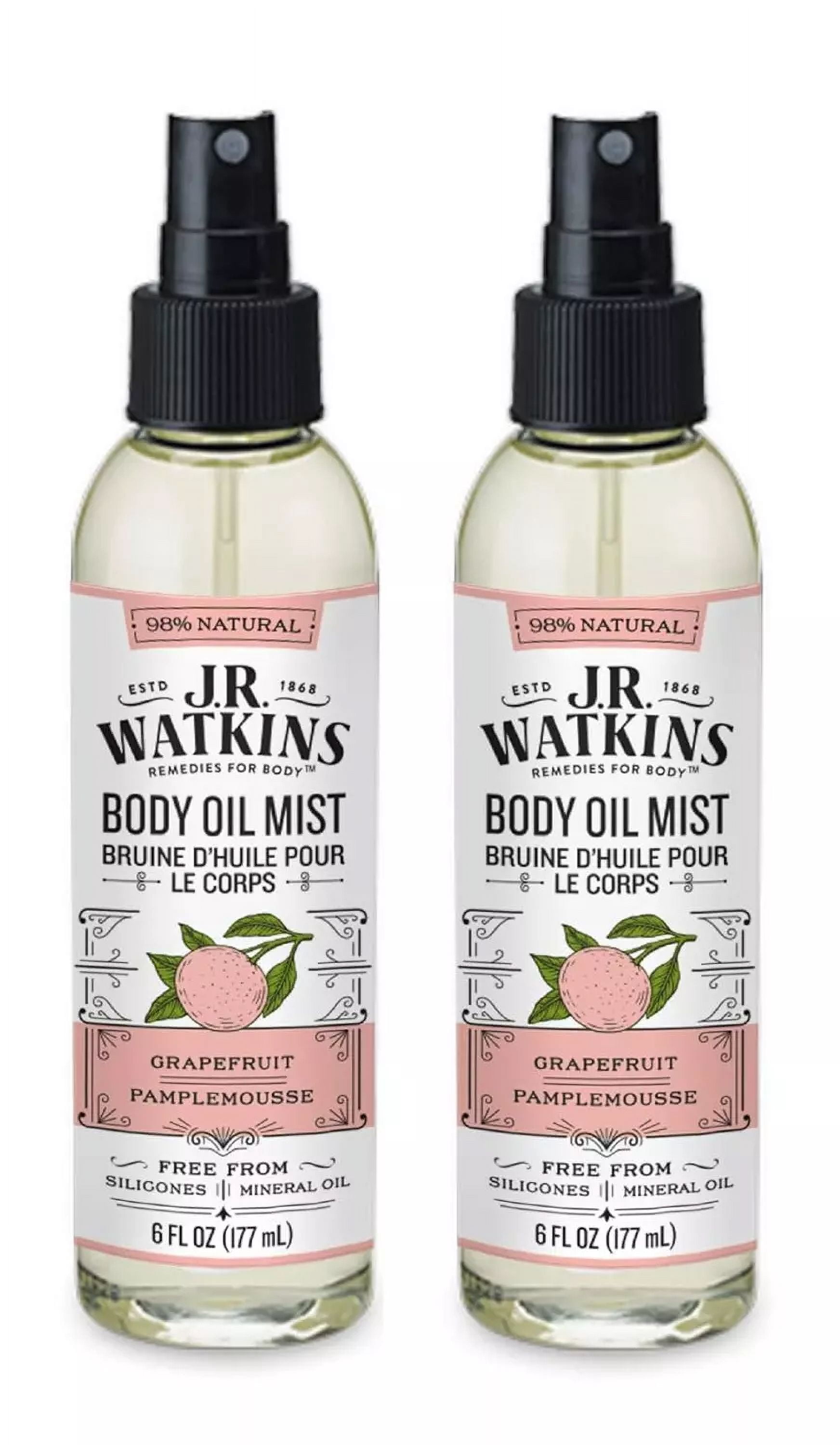 Body Oil Mist, Grapefruit, 6 oz (2 Pack) - Walmart.com
