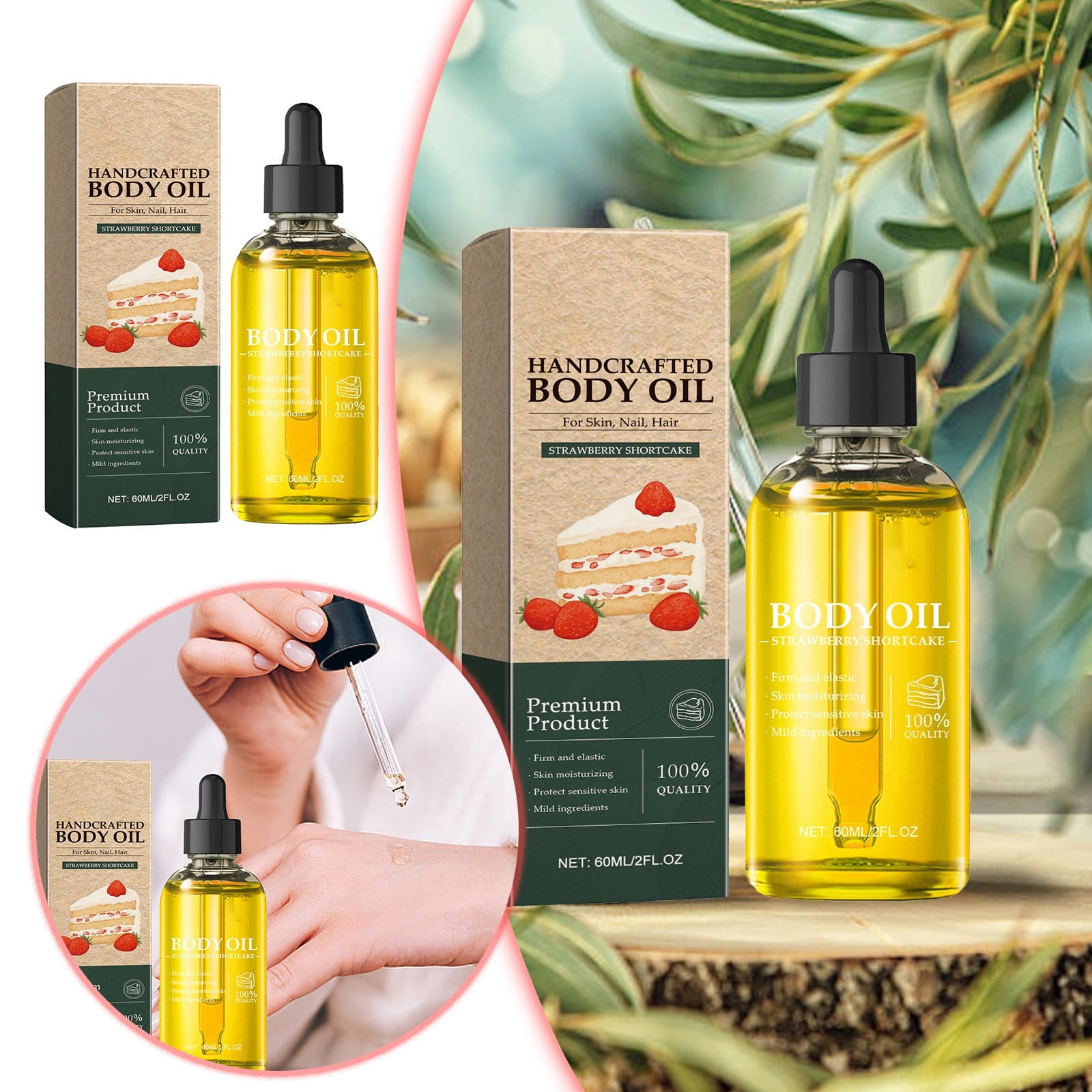 Body Oil Nourish And Revitalize Your Skin(60ML) Spa Night Body Wash ...