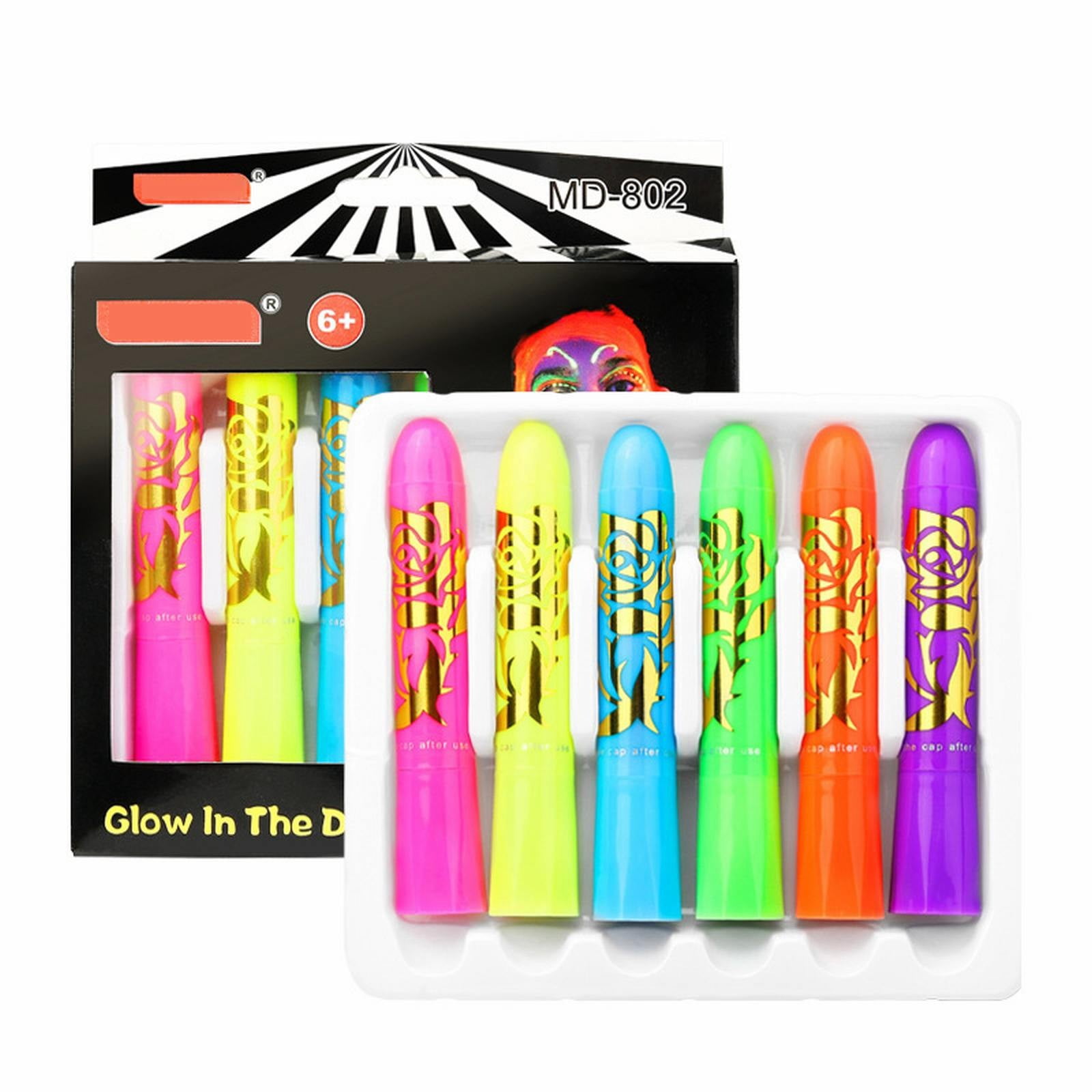 Body Paint Body Paint Pen 6 Color 12 Color Set Halloween Stage Drama ...