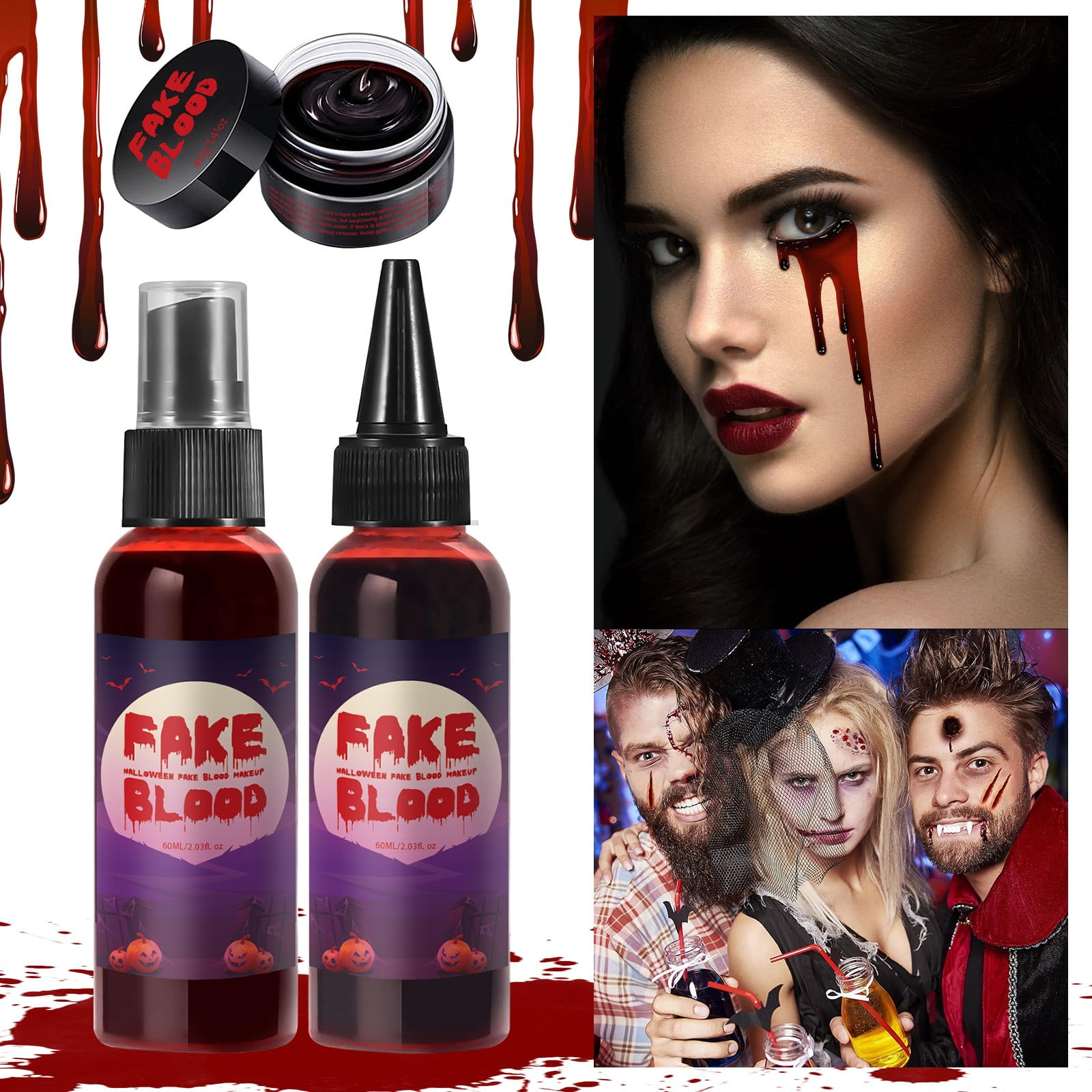 Body Paint Fake Makeup Face Painting Beauty Creations Halloween Blood ...