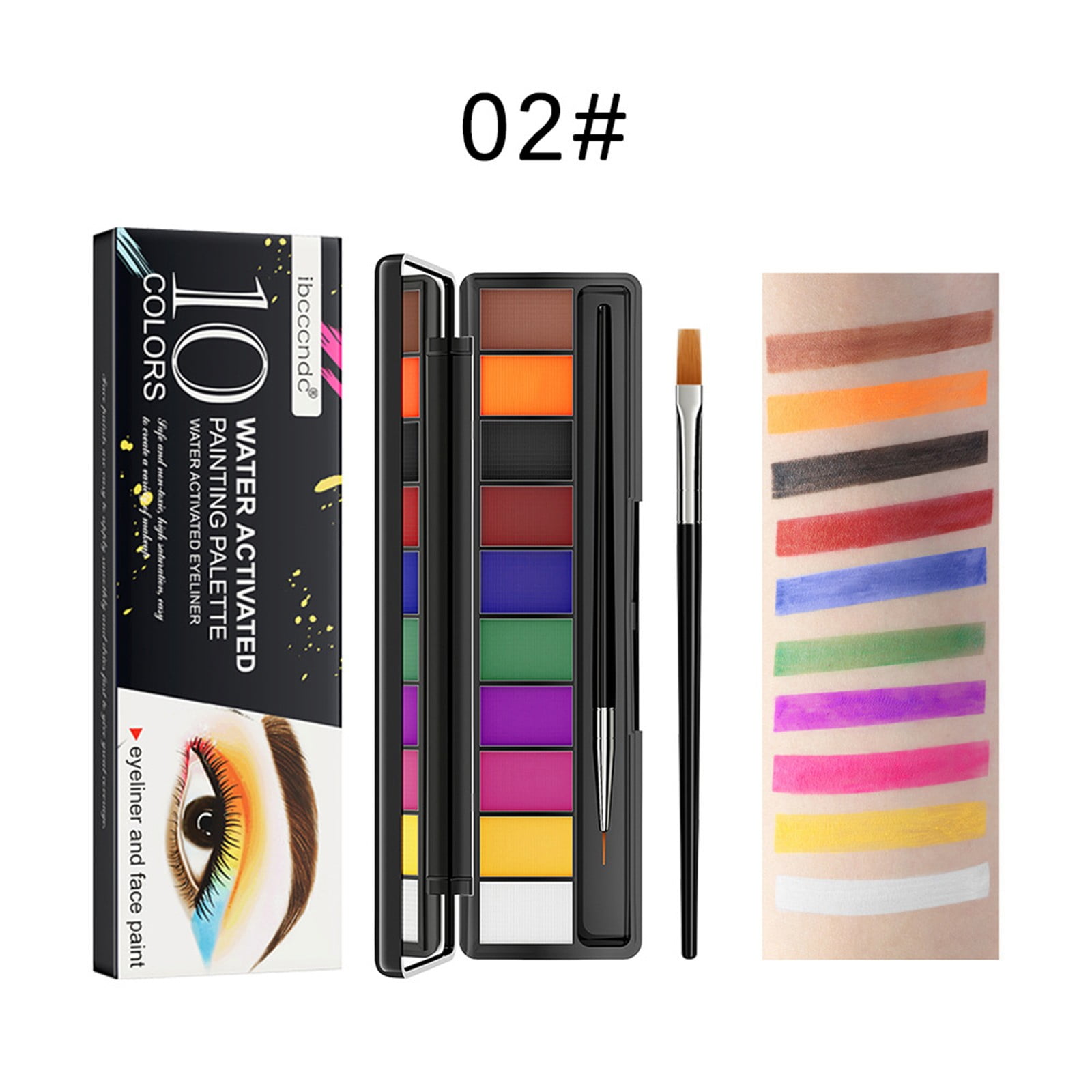 Body Paint for Skin, 10 Color Water Based Face Color Set DIY ...