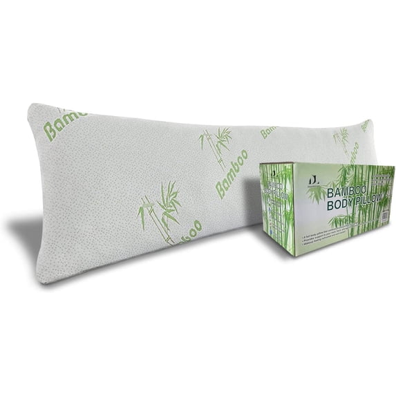 Body Pillow Bamboo Rayon - Side Sleeper, [Adjustable] Shredded Memory ...
