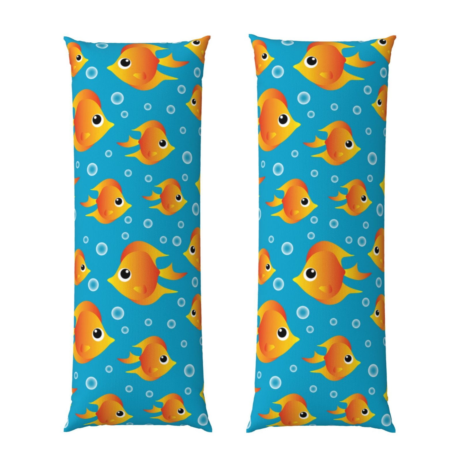 Body Pillow Cover, Bright Golden Cartoon Fish Printing Cooling Body ...