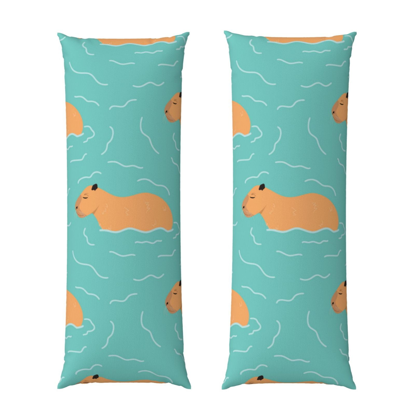 Body Pillow Cover, Capybaras Animal Printing Cooling Body Pillow Pillowcase Breathable & Skin ...