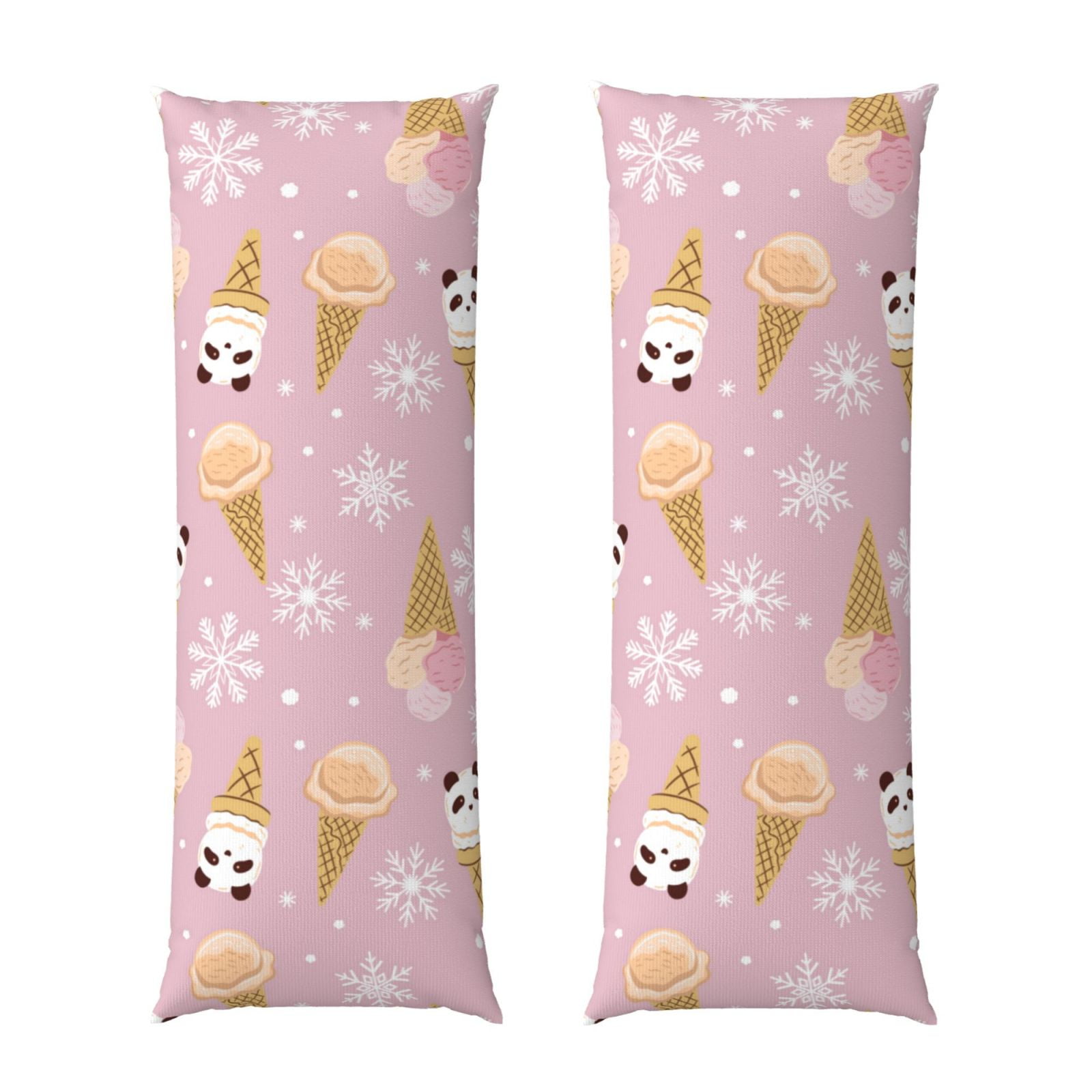 Body Pillow Cover Cartoon Cute Panda Cone Pink Body Pillow Cases With ...