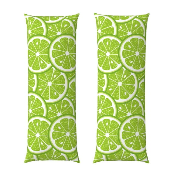 Body Pillow Cover, Cartoon Lemon Green Print Body Pillow Pillowcase With Zipper, Soft And Skin ...