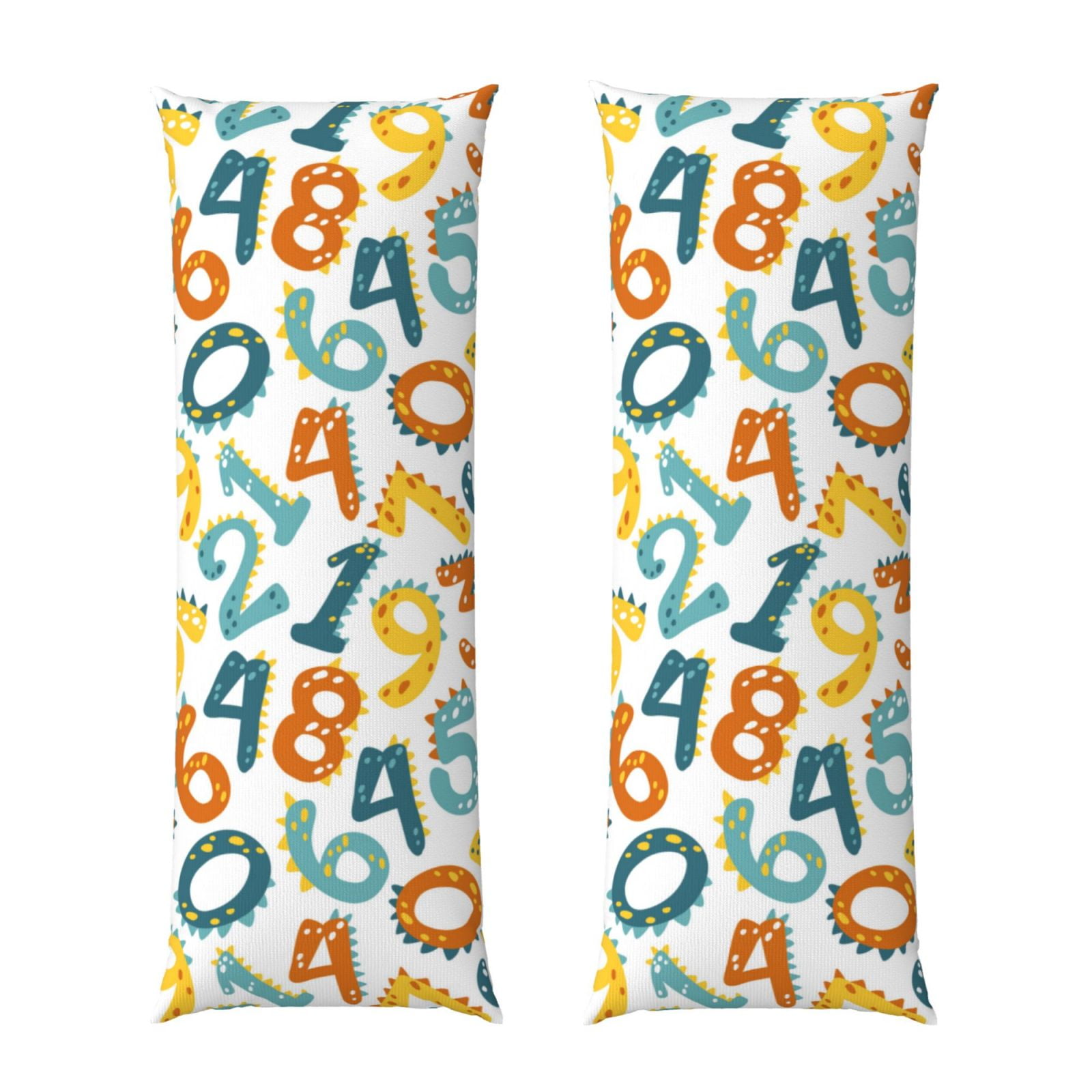 Body Pillow Cover, Cartoon Math Number Print Printing Cooling Body ...