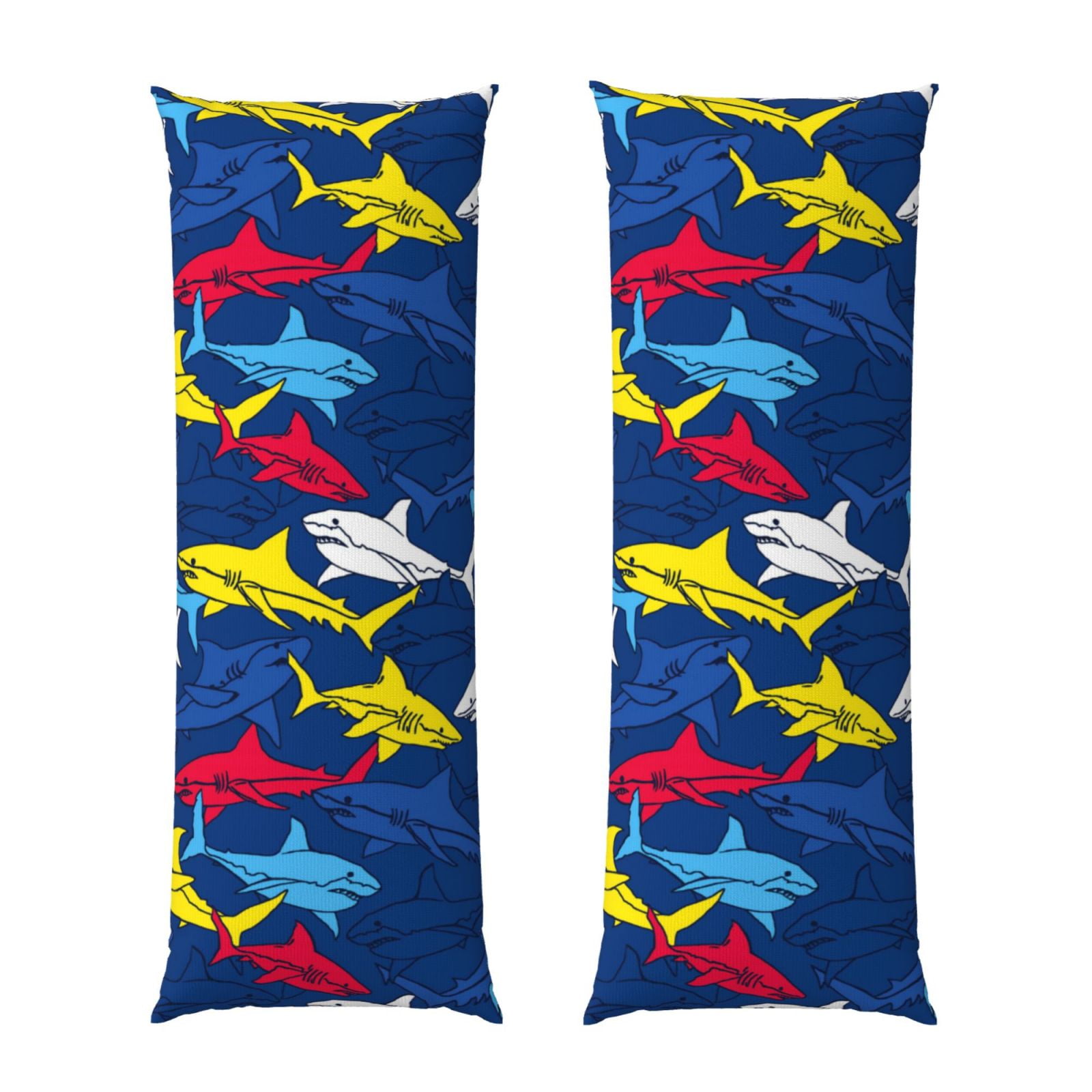 Body Pillow Cover, Cartoon Shark Printing Cooling Body Pillow ...