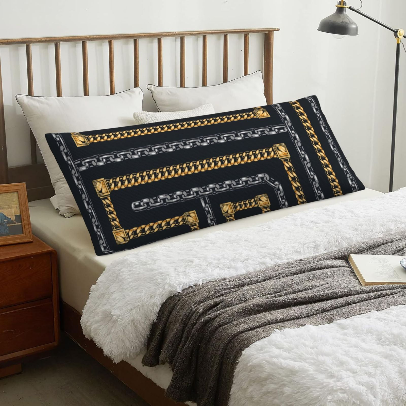 Body Pillow Cover, Chain Maze Pattern Body Pillow PillowCase with ...