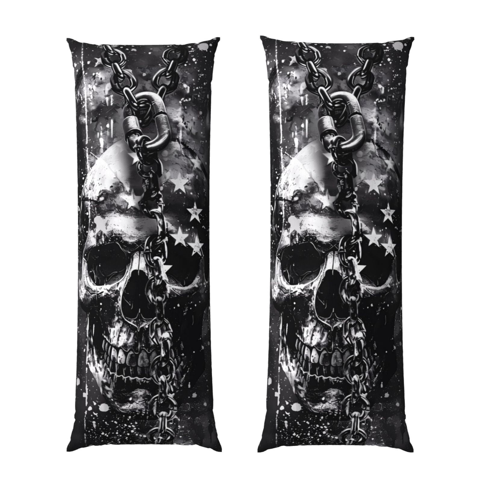 Body Pillow Cover Chained Skull Artwork Body Pillow Cases With Zipper ...