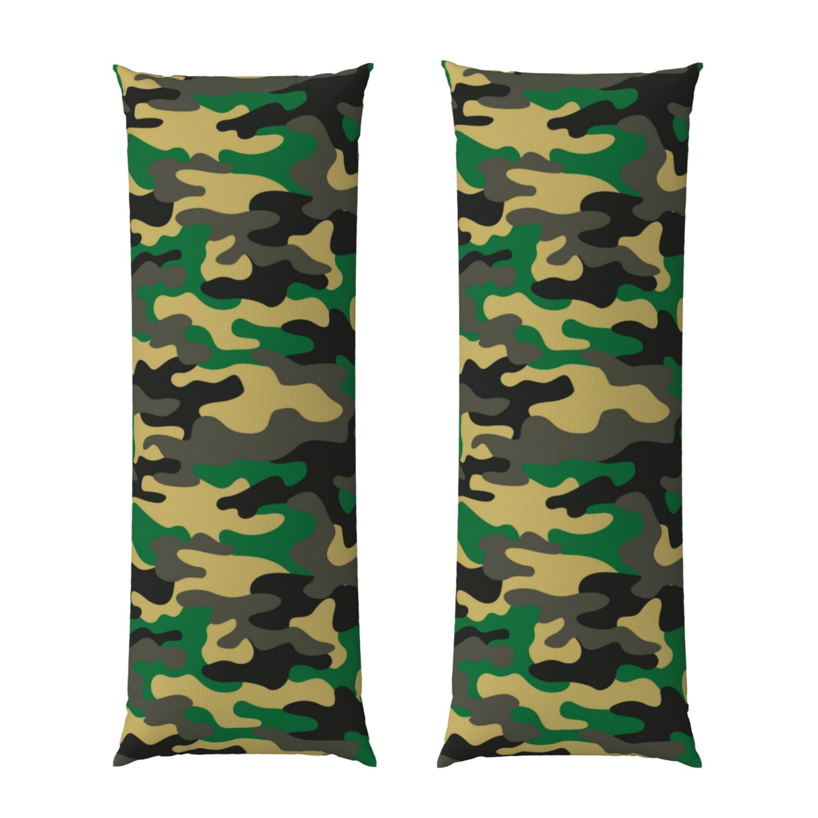 Body Pillow Cover Classic Camo Green Body Pillow Cases With Zipper Soft ...