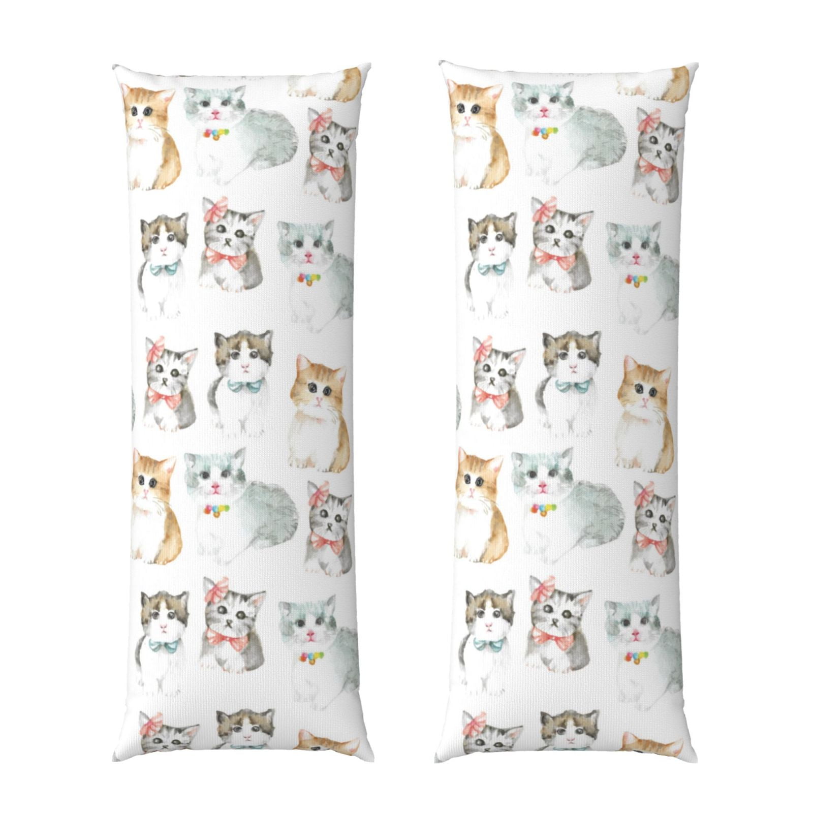 Body Pillow Cover, Classic Painted Cute Cartoon Cat Printing Cooling ...