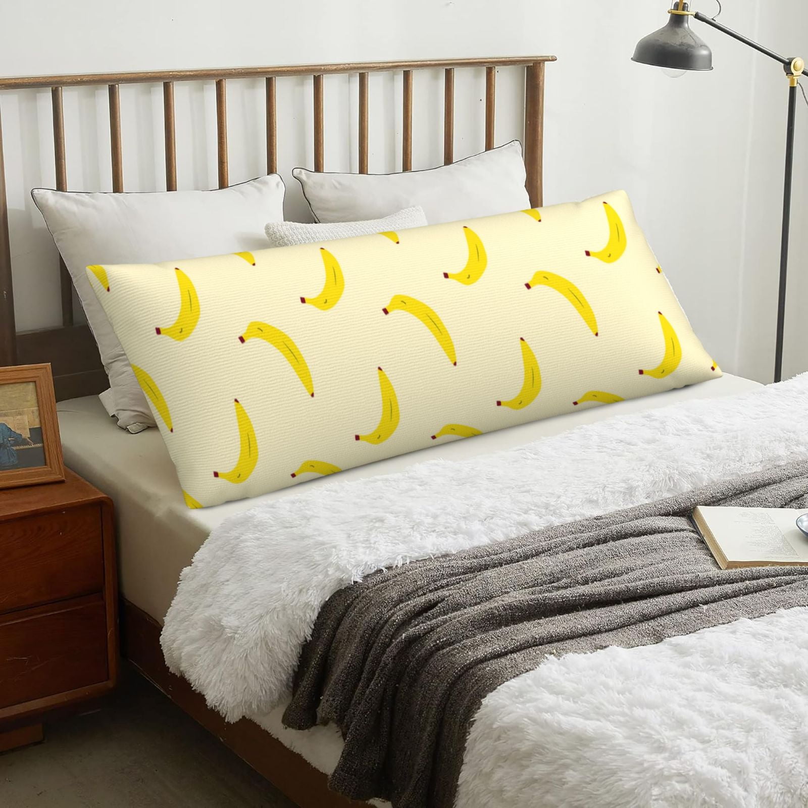 Body Pillow Cover - Cute Banana No.1102 Soft Body Pillow Pillowcase ...