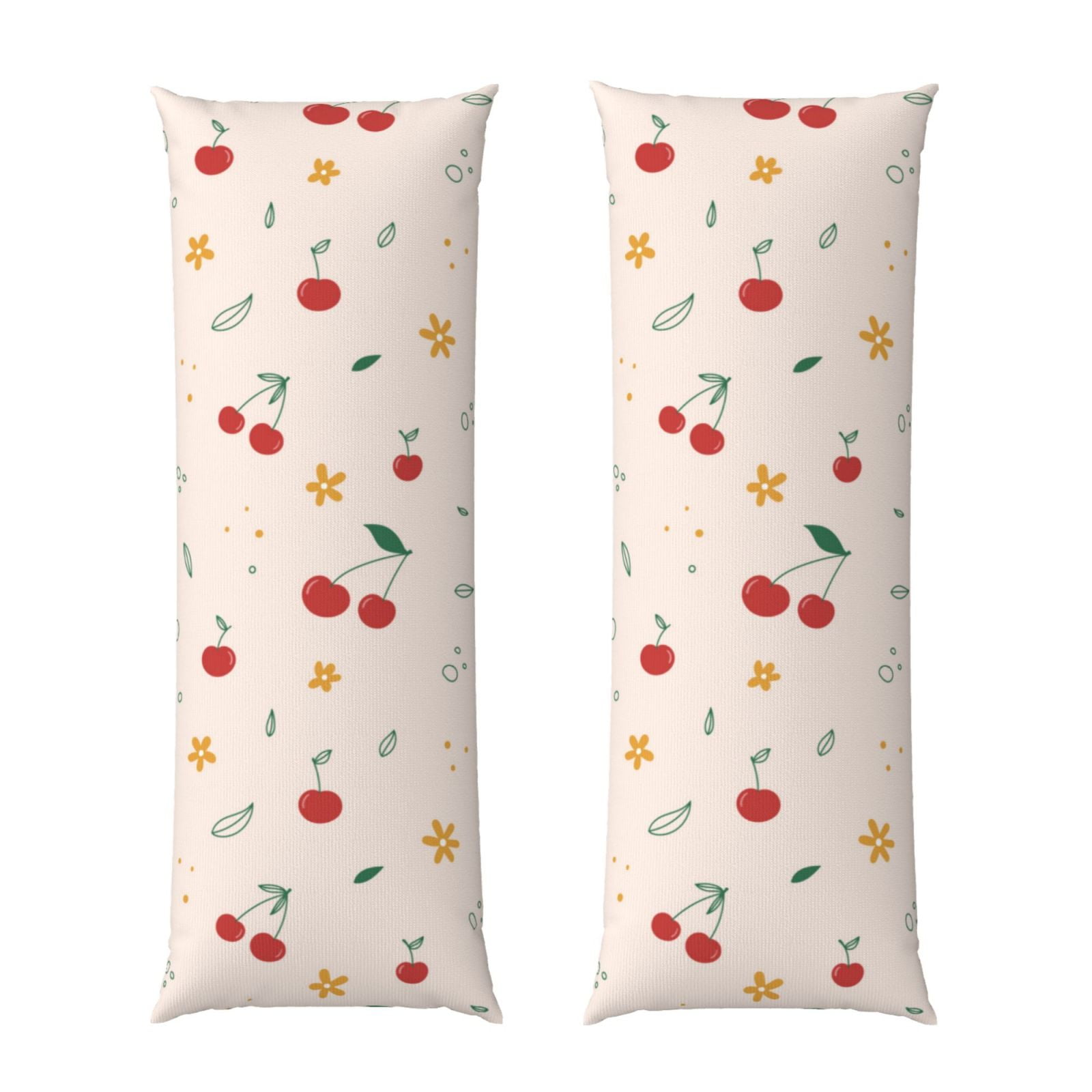 Body Pillow Cover - Cute Berry Yellow Flower Super Soft Body Pillow ...