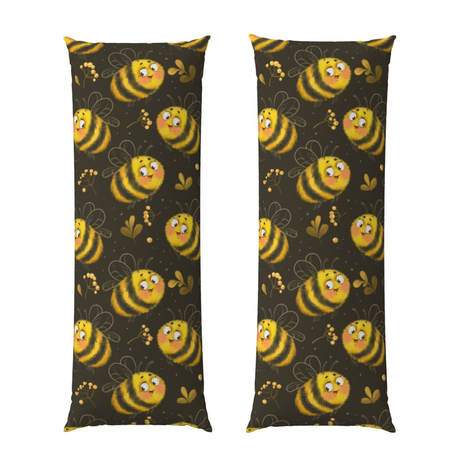 Body Pillow Cover Cute Cartoon Bees Body Pillow Cases With Zipper Soft ...