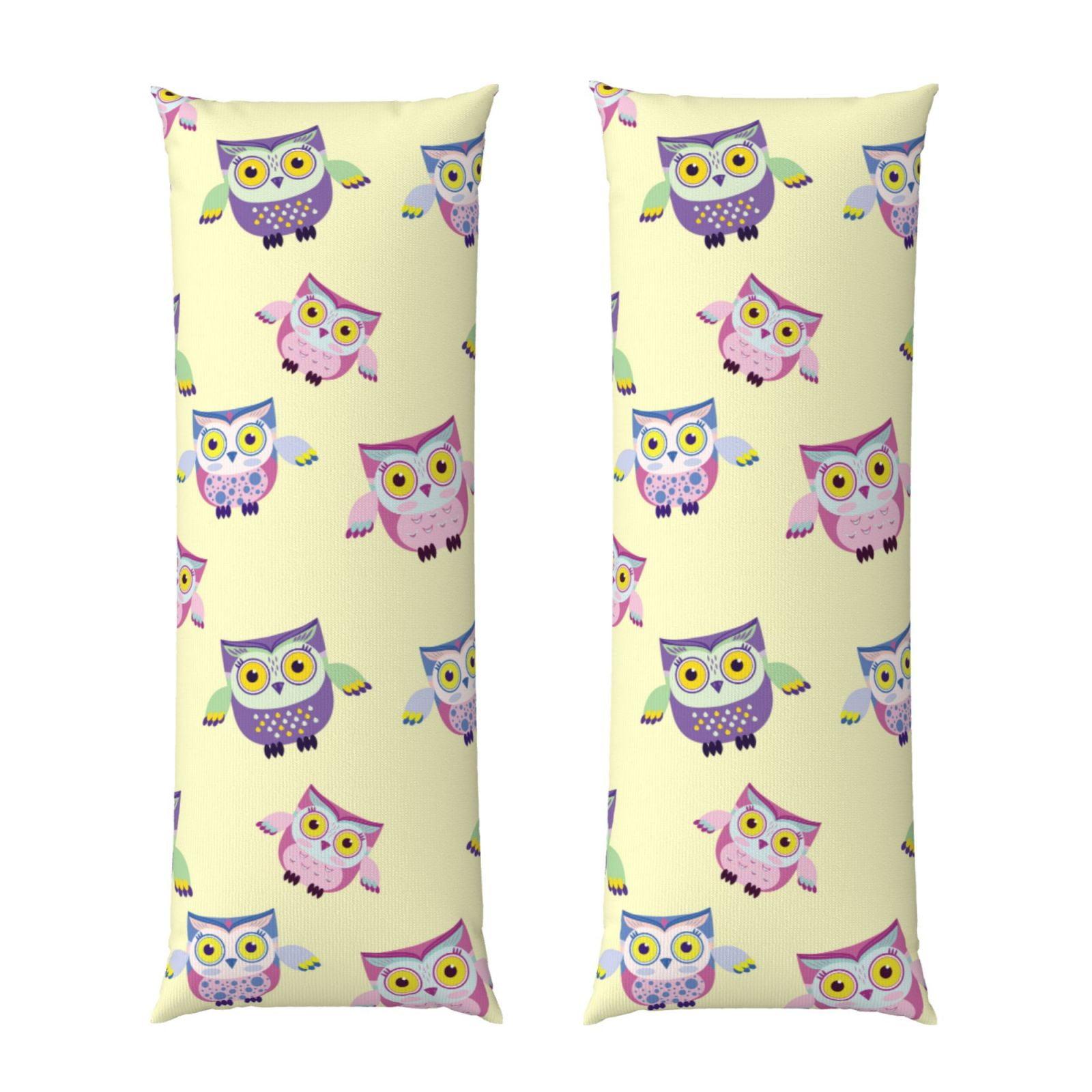 Body Pillow Cover, Cute Cartoon Owls Printing Cooling Body Pillow ...