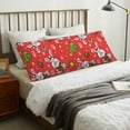 Body Pillow Cover - Cute Christmas Bunny Printing Cooling Body Pillow ...