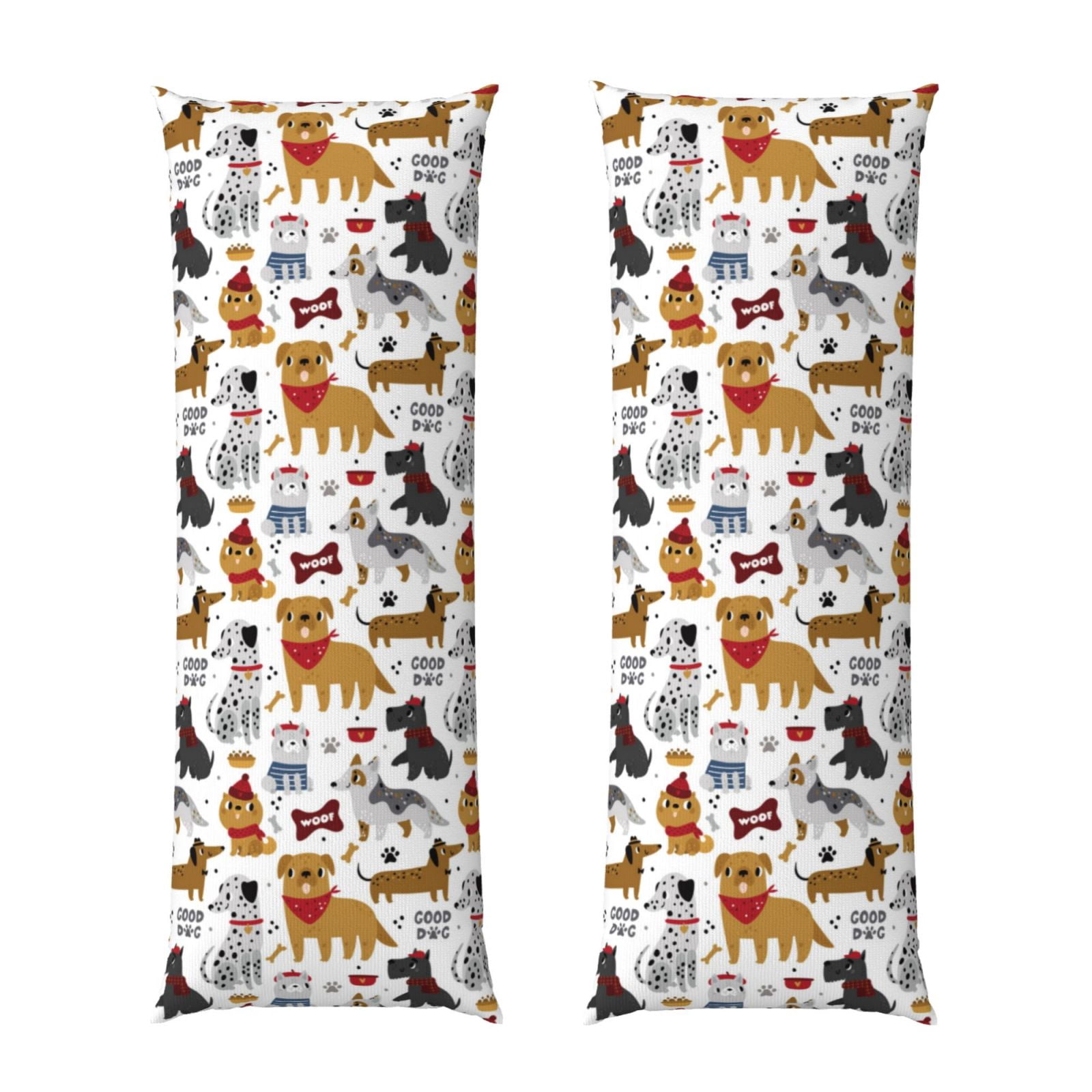 Body Pillow Cover, Cute Dog Woof Puppy Printing Cooling Body Pillow ...