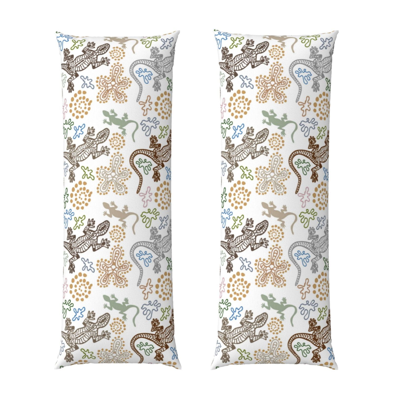 Body Pillow Cover, Cute Gecko Lizard Artistic Printing Cooling Body ...