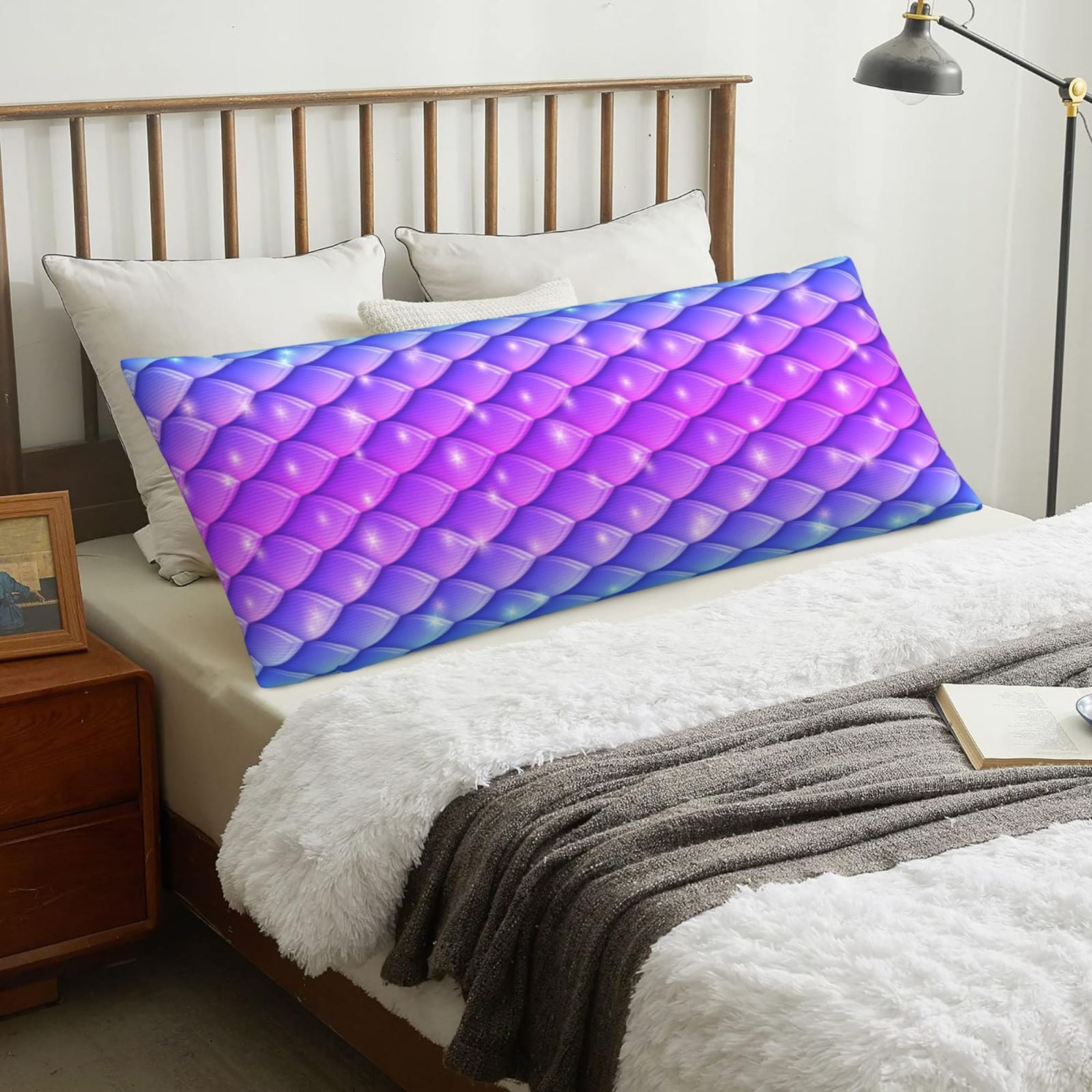 Body Pillow Cover - Dragon Skin Fish Scale Printing Cooling Body Pillow ...