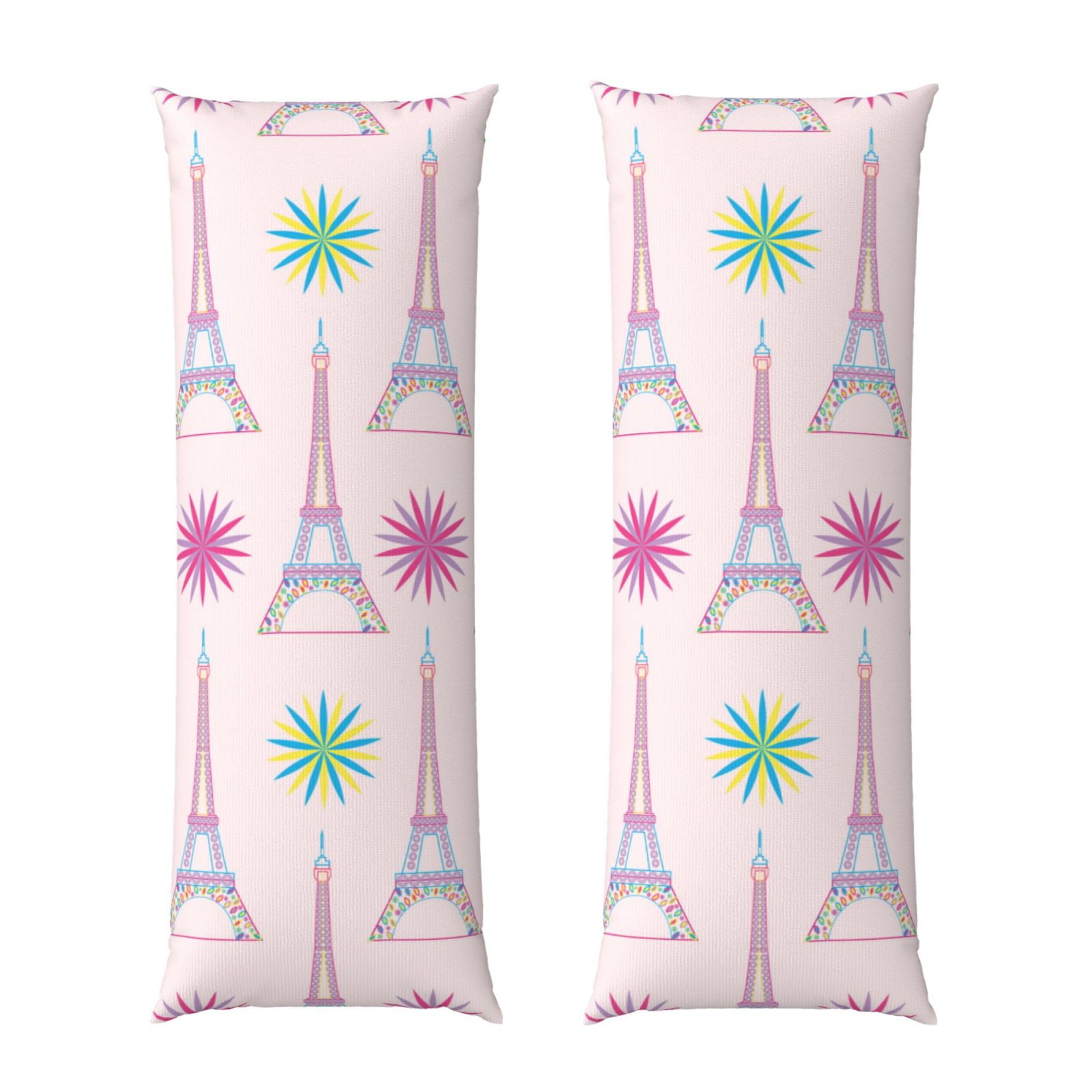 Body Pillow Cover, Eiffel Pink Towers Printing Cooling Body Pillow ...