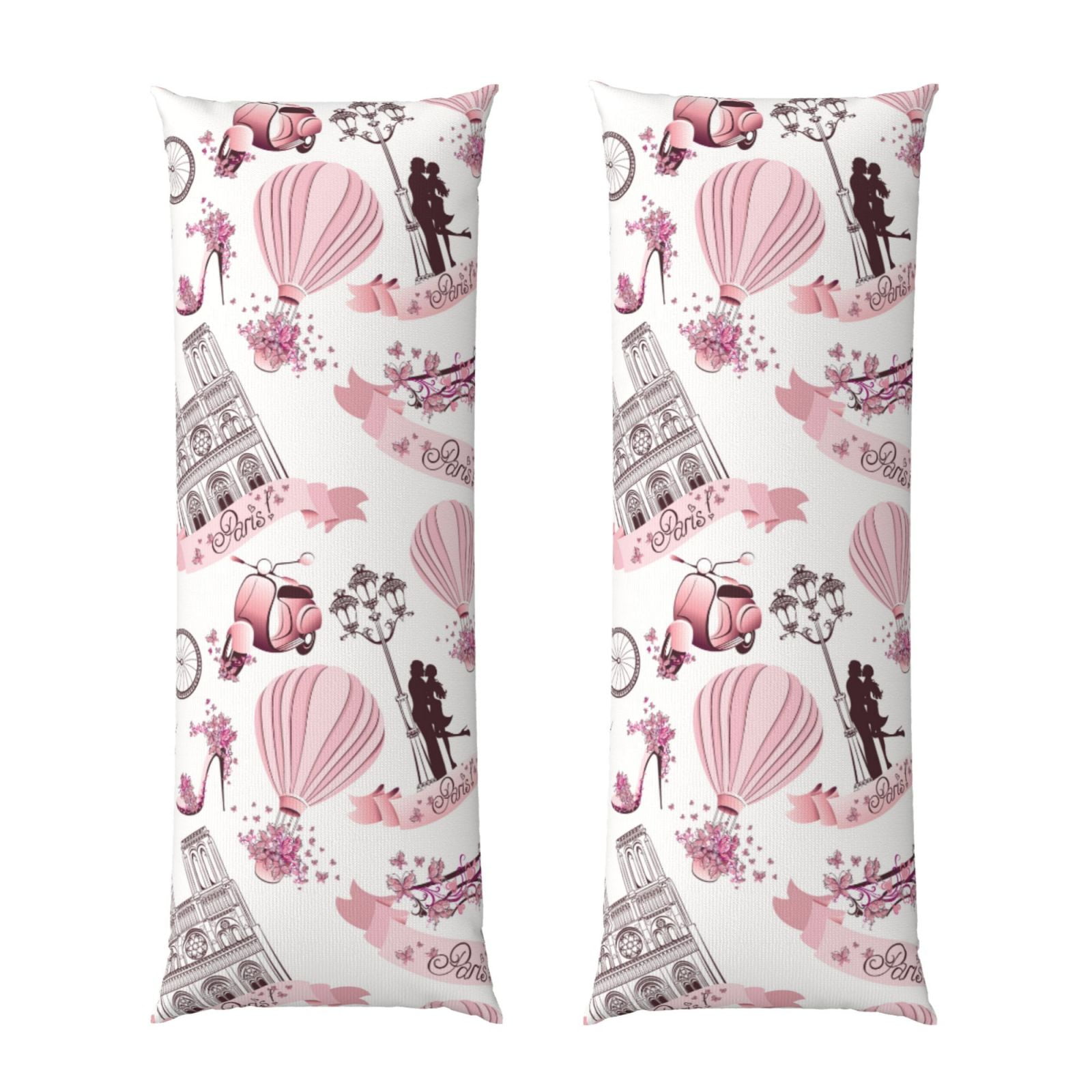 Body Pillow Cover, Eiffel Tower Love Printing Cooling Body Pillow ...