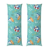 Body Pillow Cover, Funny Cartoon Sharks Printing Cooling Body Pillow ...